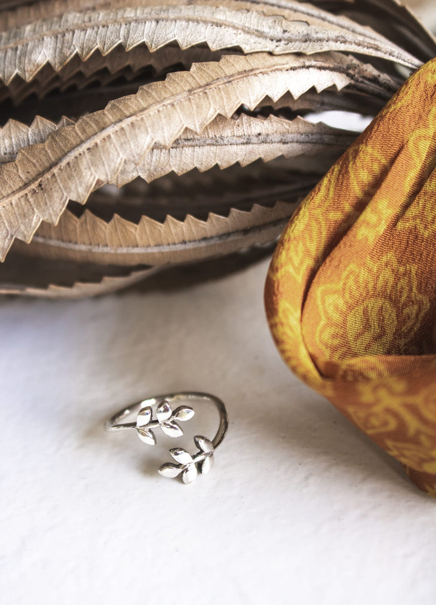 Autumn Leaves Ring - Sterling Silver – Meelah Collections